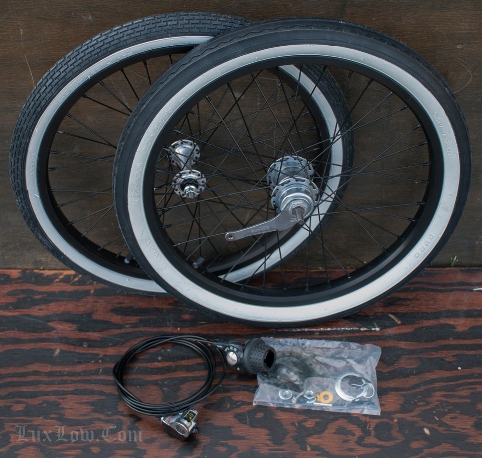 20" Stingray Bike Stick Shifter WHEELS 3 Speed Hub Tires Vintage ...