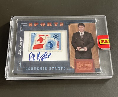 2010 Panini Century Collection Ray Bourque Souvenir Stamp Auto Card ...