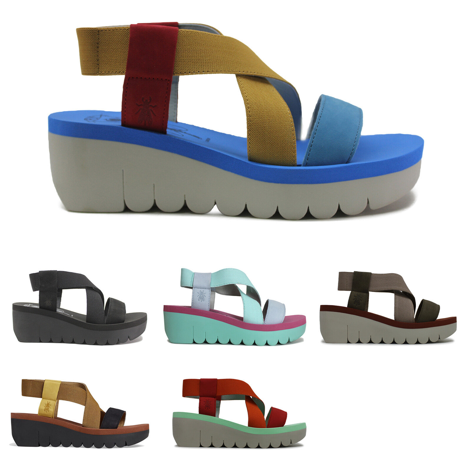 Fly London Womens Sandals YABI922FLY Casual Slingbacks Outdoor Leather ...