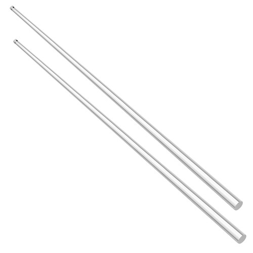 6mmx500mm Round Shape Solid Acrylic Rod PMMA Extruded Bar Clear 2Pcs ...