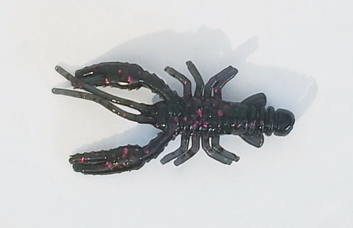 100ct Smoke 1.5" Micro Fishing Baits Panfish Lures Trout Crawfish Black ...