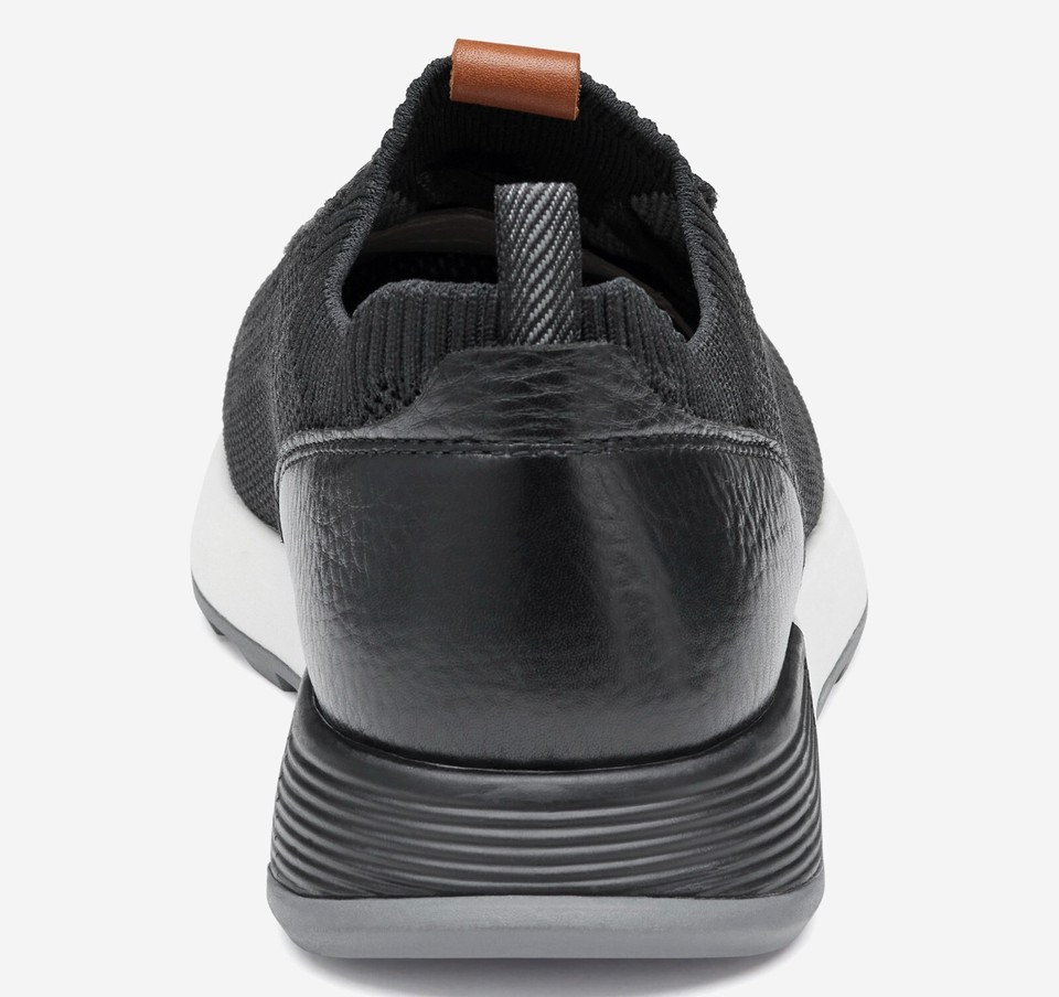 Johnston & Murphy Kinnon Knit Jogger Ultralight Black Knit Medium Size ...