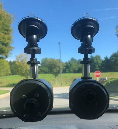 2 Kustom Signals Police Radar Antenna Golden Eagle Windshield Mounts ...