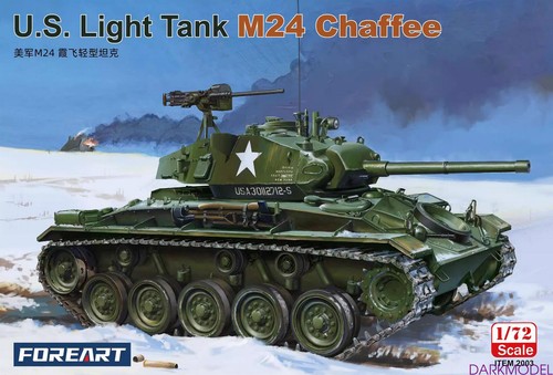 Fore Art Hobby 2003 1/72 Scale U.S. Light Tank M24 Chaffee Model Kit | eBay