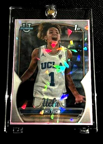 KIKI RICE 2022-23 Bowman U "Pink Cracked-Ice Embossed" 1st Bowman Card🏀 ...
