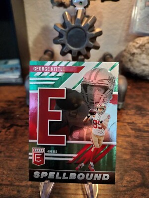 GEORGE KITTLE - 49ers - 2023 Panini Donruss Elite - Spellbound Green # ...