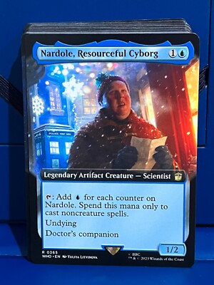 MTG Dr. Who Nardole, Resourceful Cyborg Extended Art Rare NM/M WHO | eBay