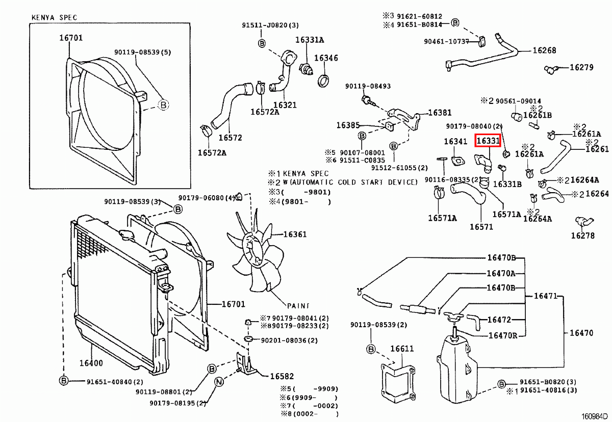 Genuine LandCruiser HZJ70 HZJ105 1HZ 4.2 Diesel Thermostat Water Outlet ...