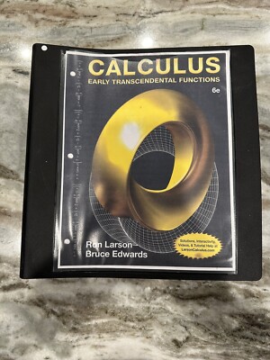 Calculus : Early Transcendental Functions by Bruce H. Edwards and Ron ...