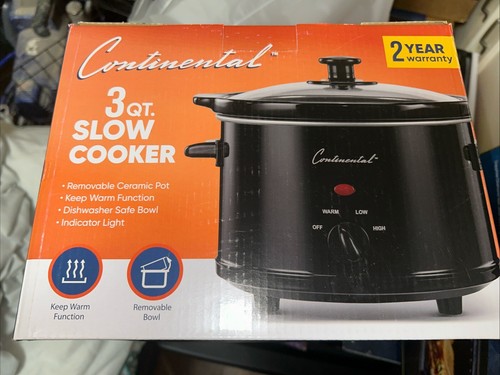 Continental® Slow Cooker - 3 Quart | eBay