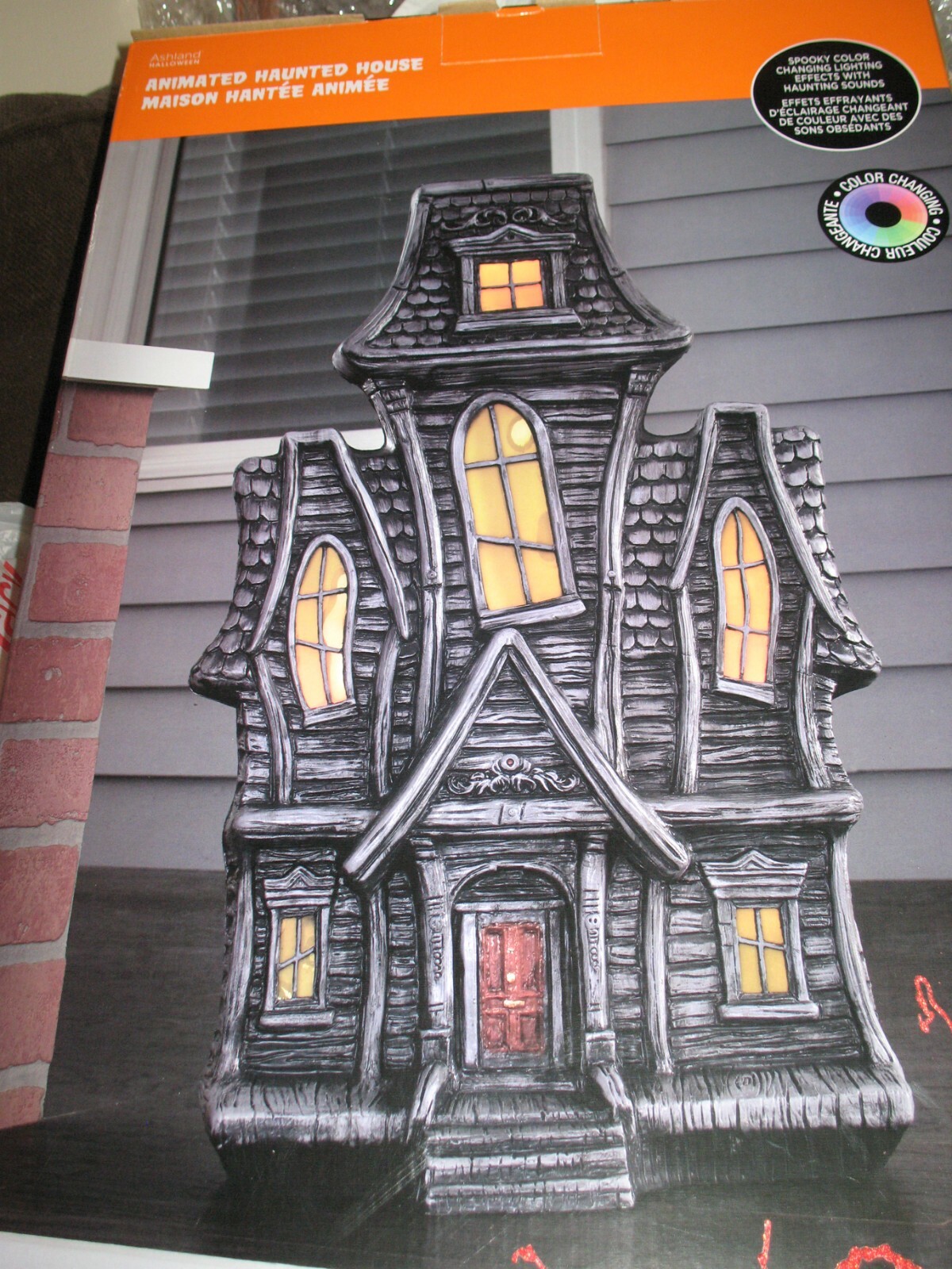 24 " Michaels Animated Color Changing Haunted House Halloween w/ Sound ...