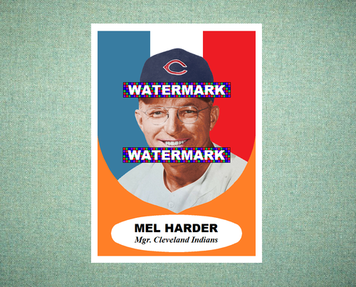 Mel Harder Cleveland Indians 1961 Style Custom Baseball Art Card | eBay