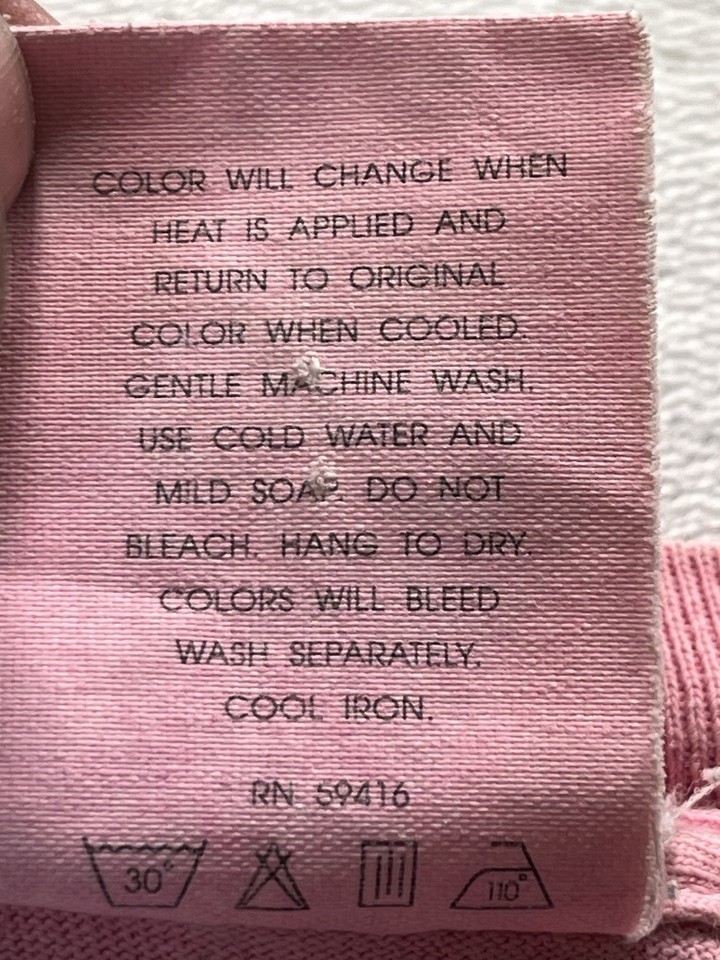 VTG Generra Hypercolor Adult S Shirt Oversized Boxy Pink Tie Dyed 90s ...