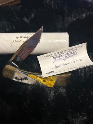 BUCK 110 Knife..Christmas Addition 2011 Michael Prater Custom Painted ...