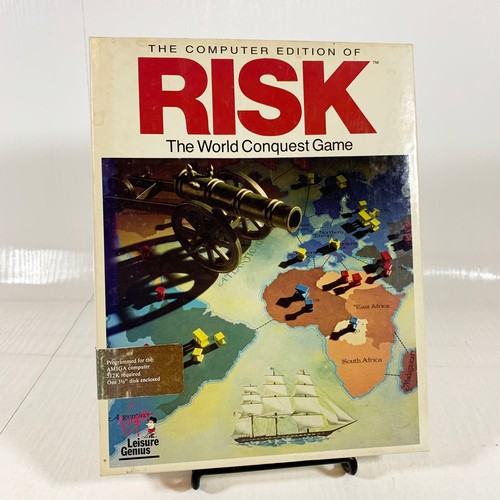 Risk (Commodore Amiga) Floppy Disc Game w/ Manual and Registration Card ...