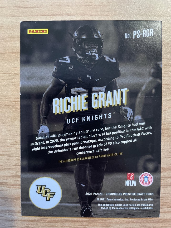 2021 Prestige Richie Grant rookie card auto Xtra points insert RC#PS ...