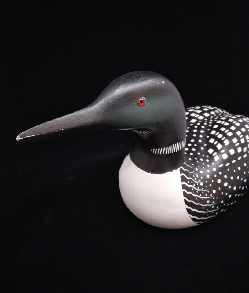 Vintage Large Loon Decoy Hand Carved SIGNED Ed and Judy Greeen - No. 8 ...