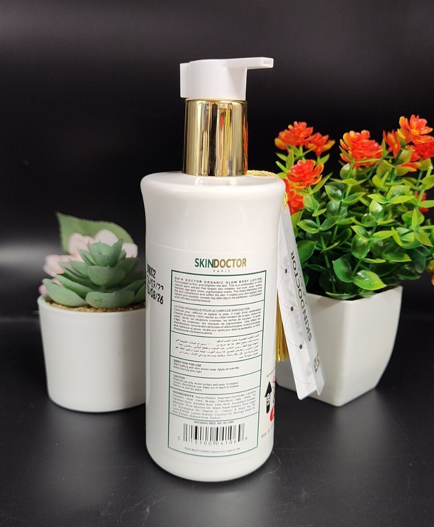 ORIGINAL Skin Doctor paris Organic glow face & body lotion 400mlx 1 ...