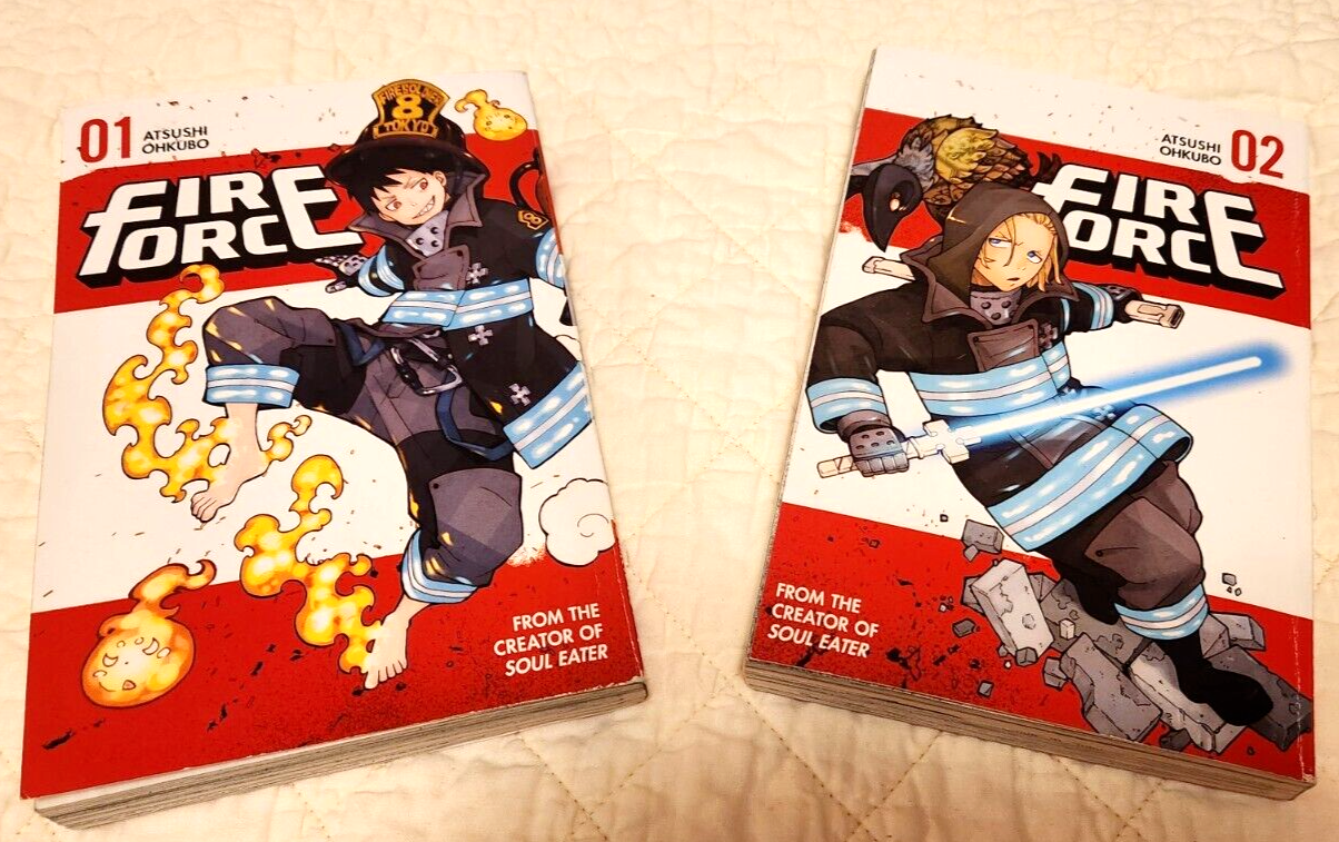 Fire Force Books 1 & 2 by Atsushi Okubo EUC! Manga Books Anime book set ...
