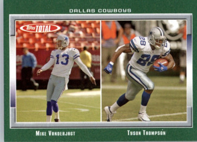 2006 Topps Total #385 Mike Vanderjagt, Tyson Thompson - Dallas Cowboys ...