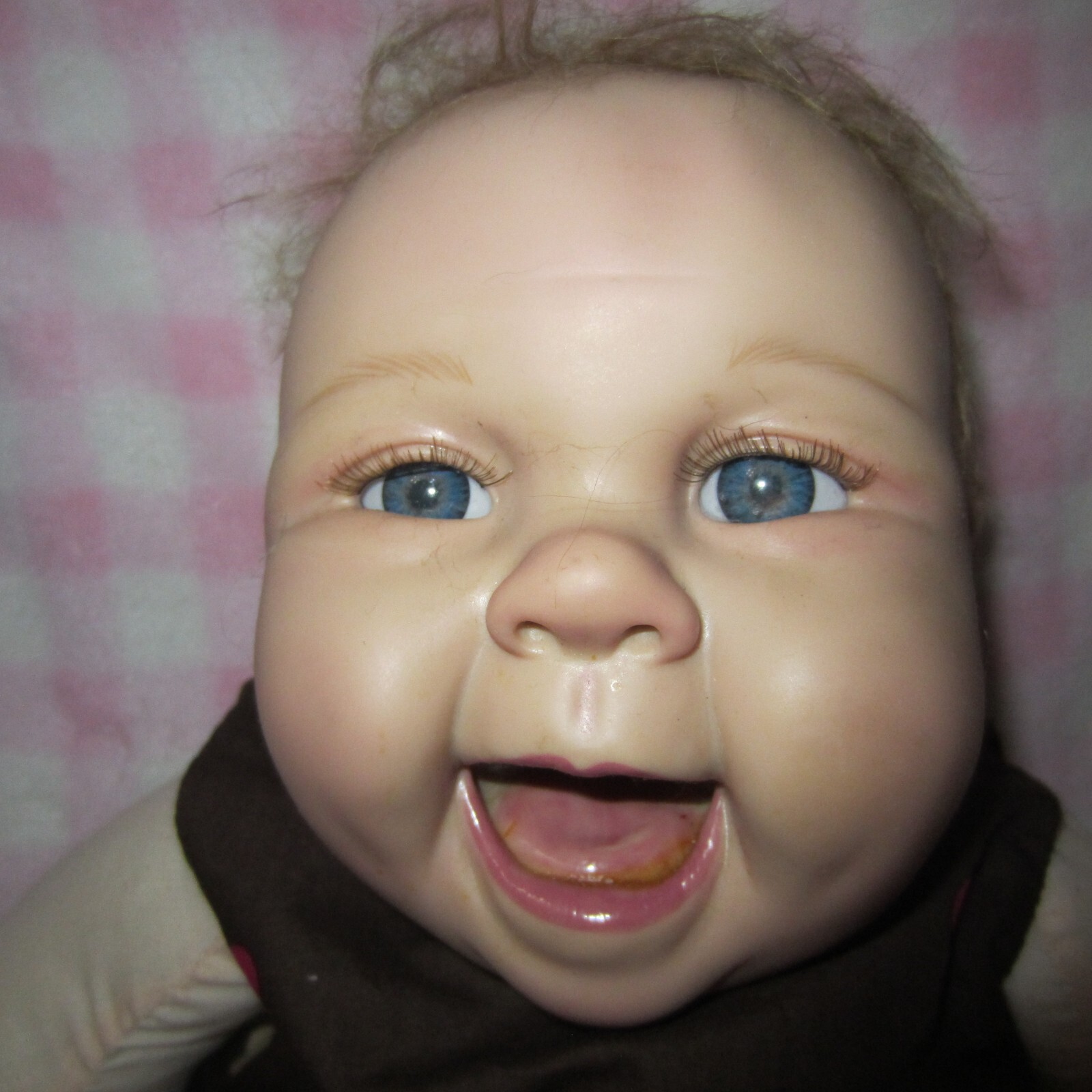 ADG Reborn Doll Sandy Open Mouth Smiling Weighted Realistic Cloth Body ...