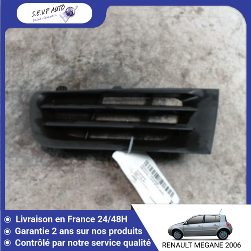 🇫🇷 GRILLE CALANDRE GAUCHE RENAULT MEGANE II PH2 2006- ♻️ 7701478057 ...