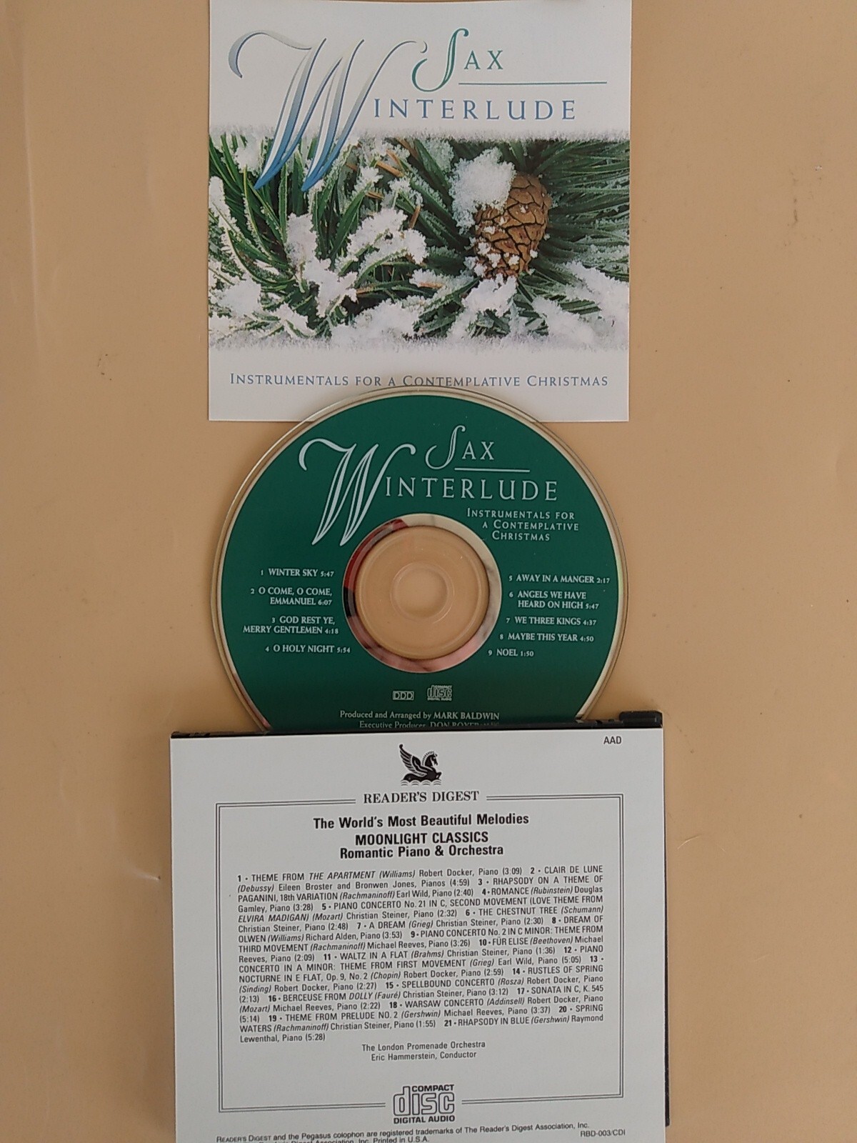 READERS DIGEt SAX WINTERLUDE: Christmas Instrumental CD RESTORED 2 LIKE ...