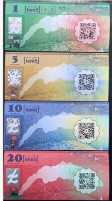 Switzerland-France RARE set local banknote „LÉMAN“2021 (paper money ...