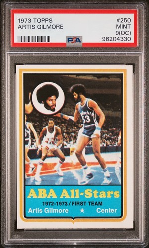 1973 TOPPS #250 ARTIS GILMORE PSA 9 OC | eBay