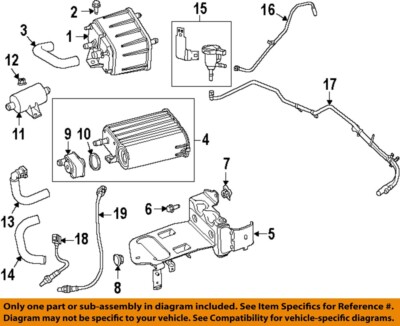 CHRYSLER OEM Emission System-Vapor Canister Filter 4891561AA | eBay