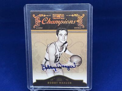 BOBBY WANZER 2010 PANINI PLAYOFF NATIONAL TREASURES CHAMPIONS AUTO #D ...