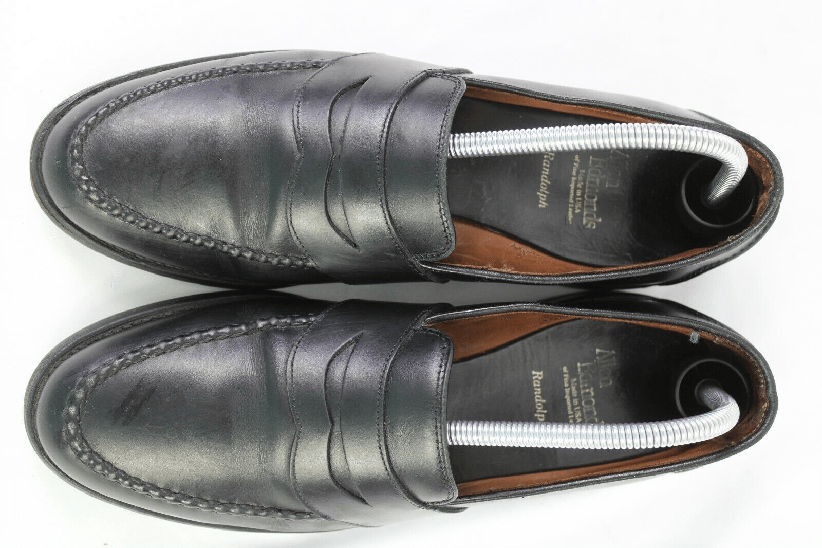 Allen Edmonds "Randolph" Black Penny Loafers Sz 9B Ma… - Gem
