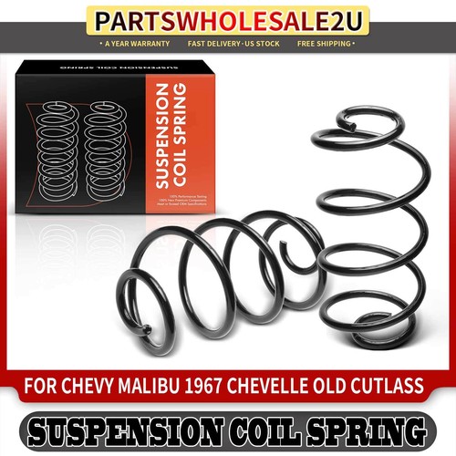 2x Rear Left & Right Coil Springs for Chevy Chevelle Malibu Oldsmobile ...