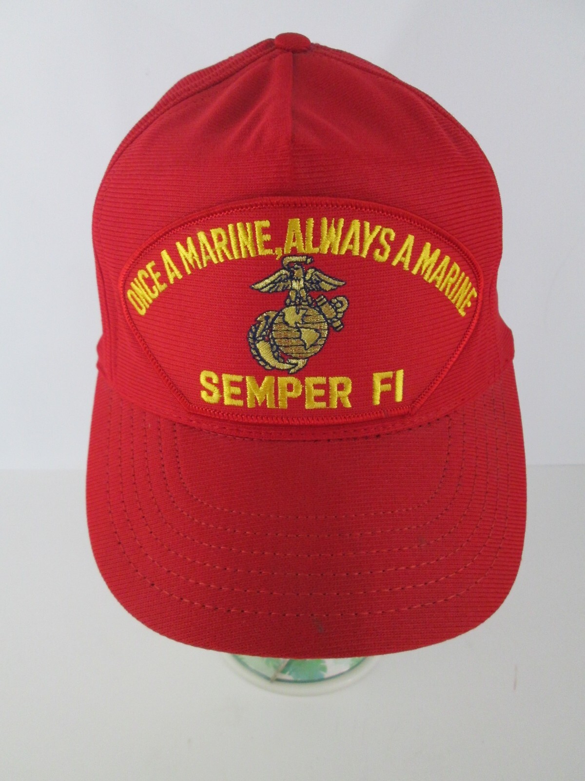 USMC SEMPER F1 Embroidery Adjustable Baseball Cap Hat Red Once a Marine ...