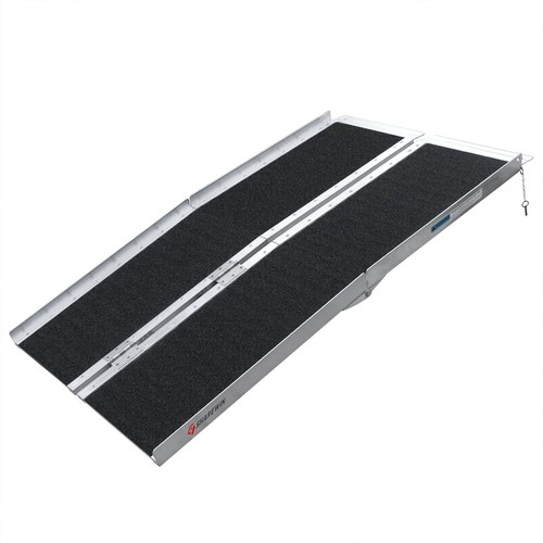 Used Home 5FT Non-Skid Folding Aluminum Ramps for Wheelchairs ...