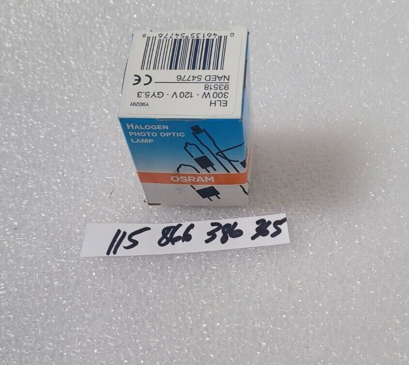 HALLOGEN PHOTO OPTIC LAMP 300W 120V OSRAM GY 5.3 | eBay