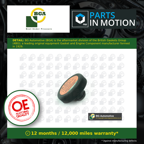 Radiator Cap fits SUZUKI SX4 2.0D 2009 on D20AA BGA Genuine Quality ...