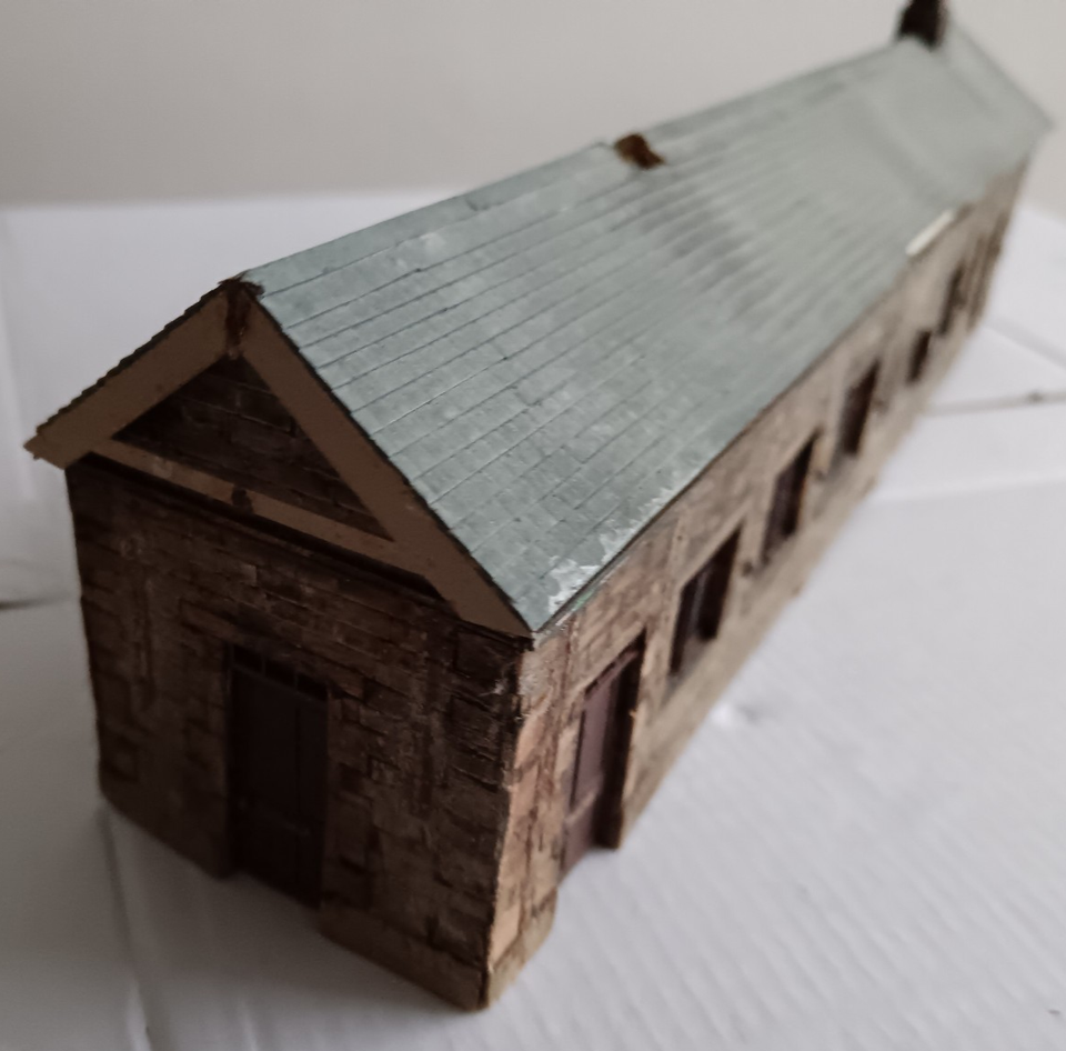 2 x Large OO gauge scratch built station buildings - well made but need ...