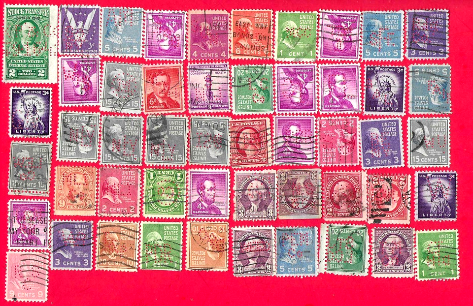 U. S. PERFIN Stamps Used CC 😊 | eBay