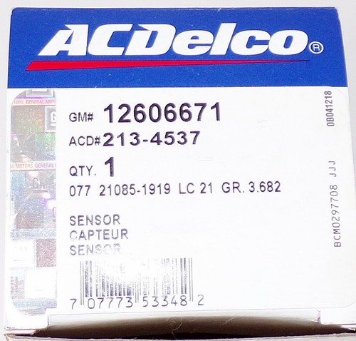 12606671 New OEM ACDelco Oxygen Sensor for 2007-2017 Equinox Terrain ...