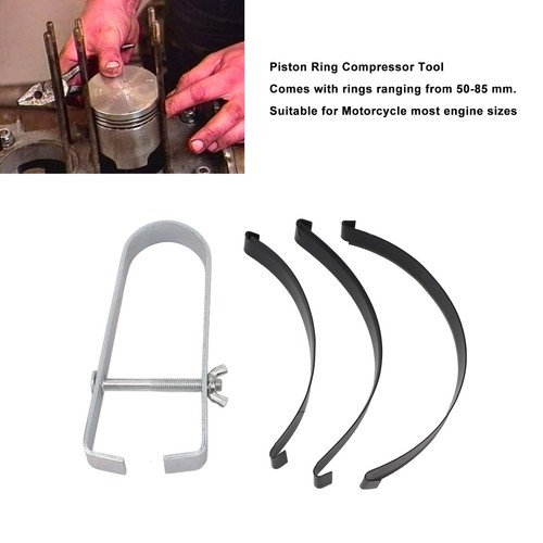 SLK 50 To 85mm Motorcycle Piston Ring Compressor Set Cylinder Installer ...