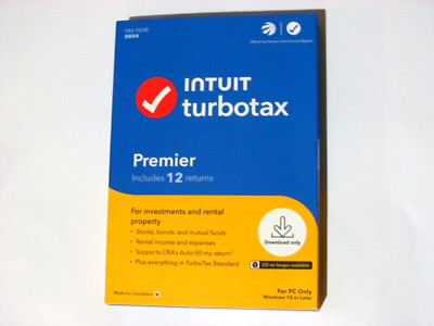 Intuit Turbotax 2024 Premier for Canada (Includes 12 Returns for PC ...
