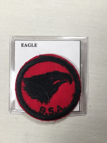 Eagle Red Black Gum Back Patrol Medallion BSA Patch | eBay