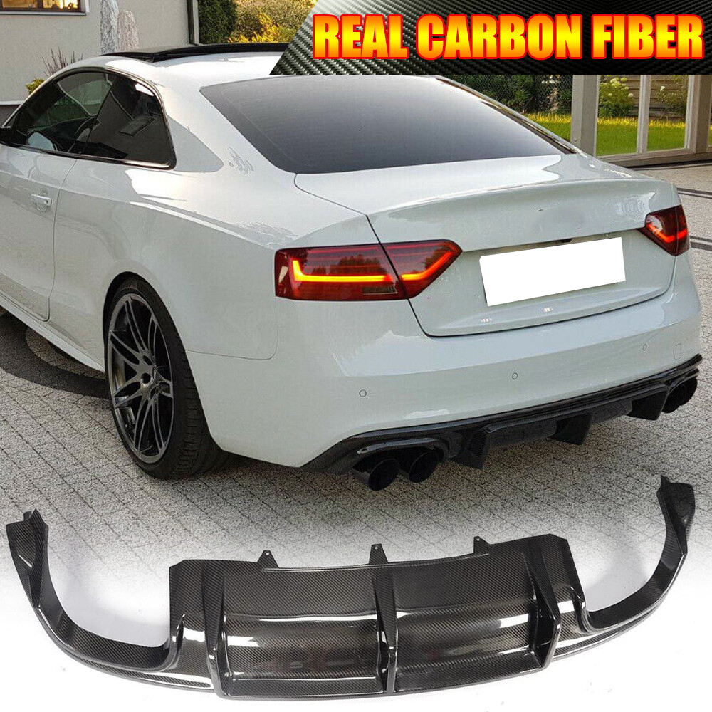 Fits Audi A5 Sline S5 Coupe 12-16 Rear Bumper Diffuser Spoiler Lip REAL ...