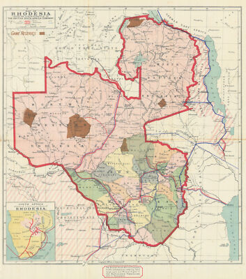 Rhodesia… British South Africa Company. Game reserves. Zimbabwe Zambia ...