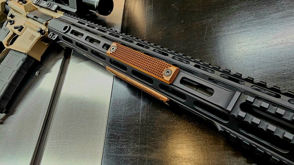Wood M-lok & Keymod Rail Cover, MICRO DOT Texture - WALNUT, Made In USA ...