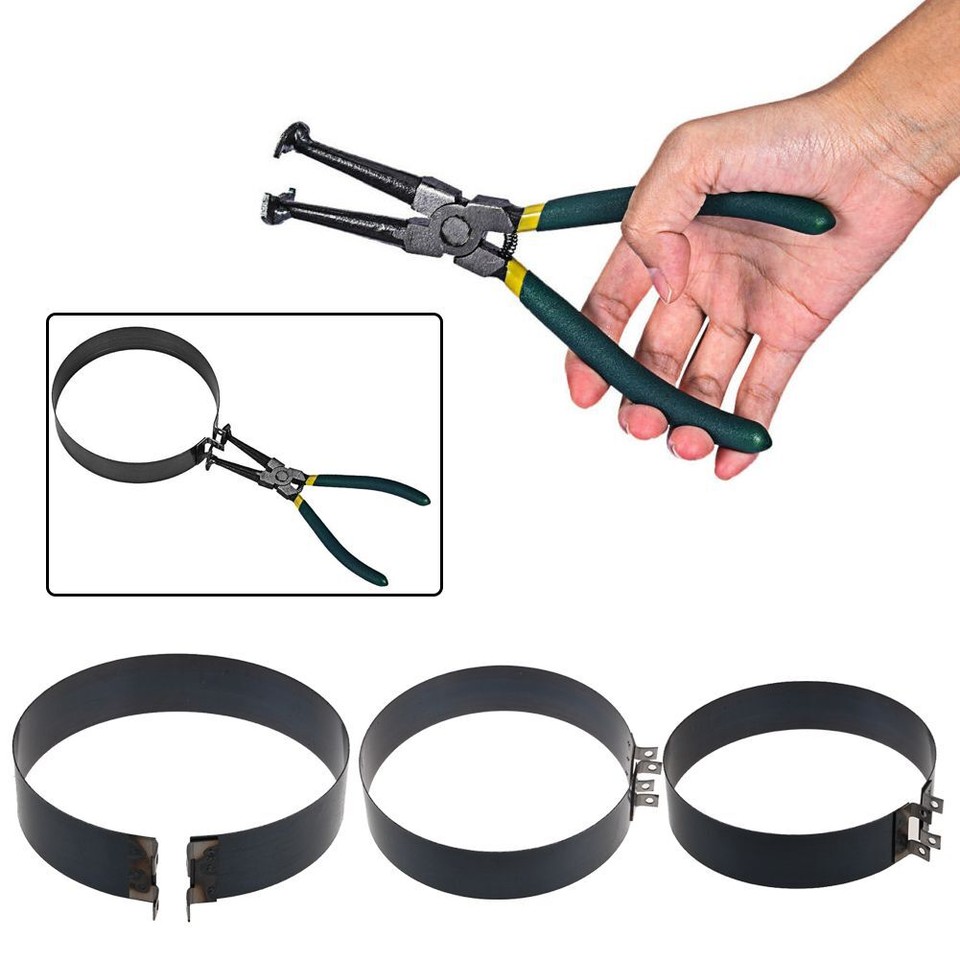 Motorcycle Piston Ring Compressor Cylinder Installer Tool Kit w/ Plier ...