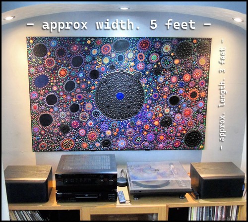 Huge 5'x3' original art by Christopher Burns Acrylic on MDF board ...