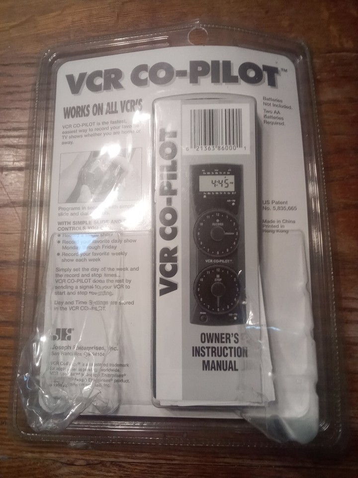 VCR Co-Pilot Programmable Recording Remote Control - Brand New Factory ...