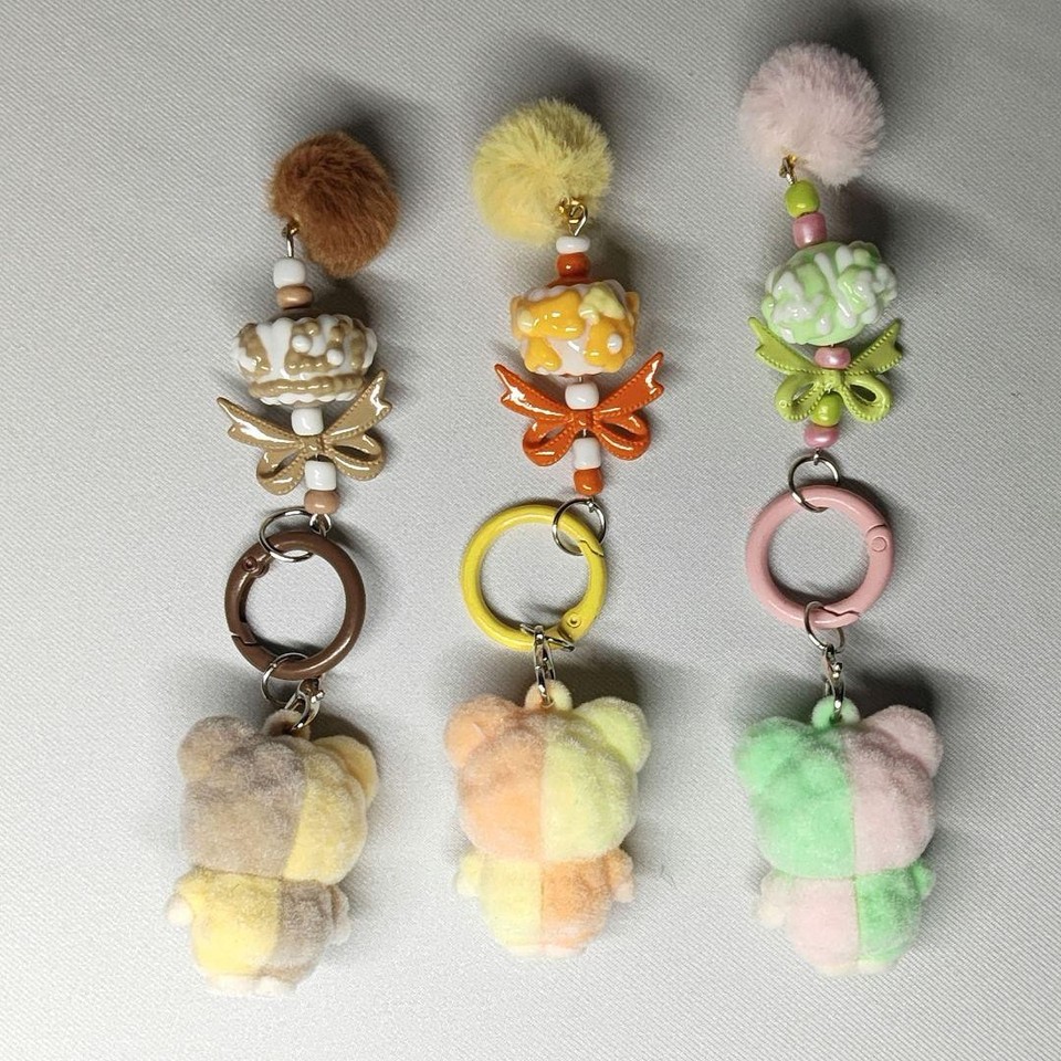 Baby Three Pukutto Angry Face Keychain Set Of 3 | eBay